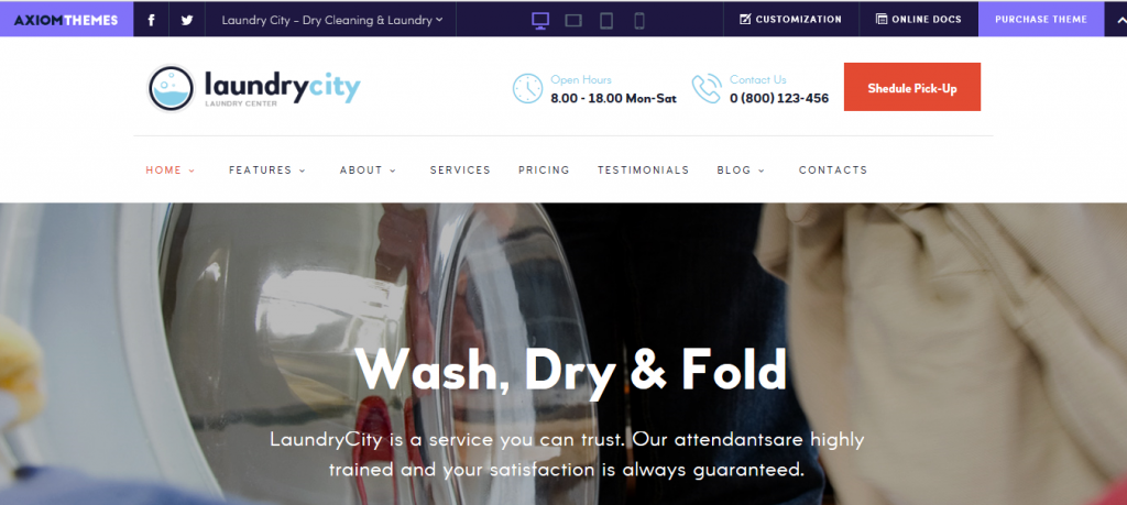 5 Best Laundry Dry Cleaning Services Wordpress Theme You Should Know ...