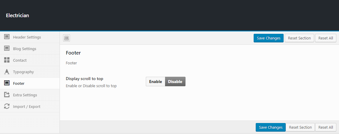Footer Settings - SmartDataSoft