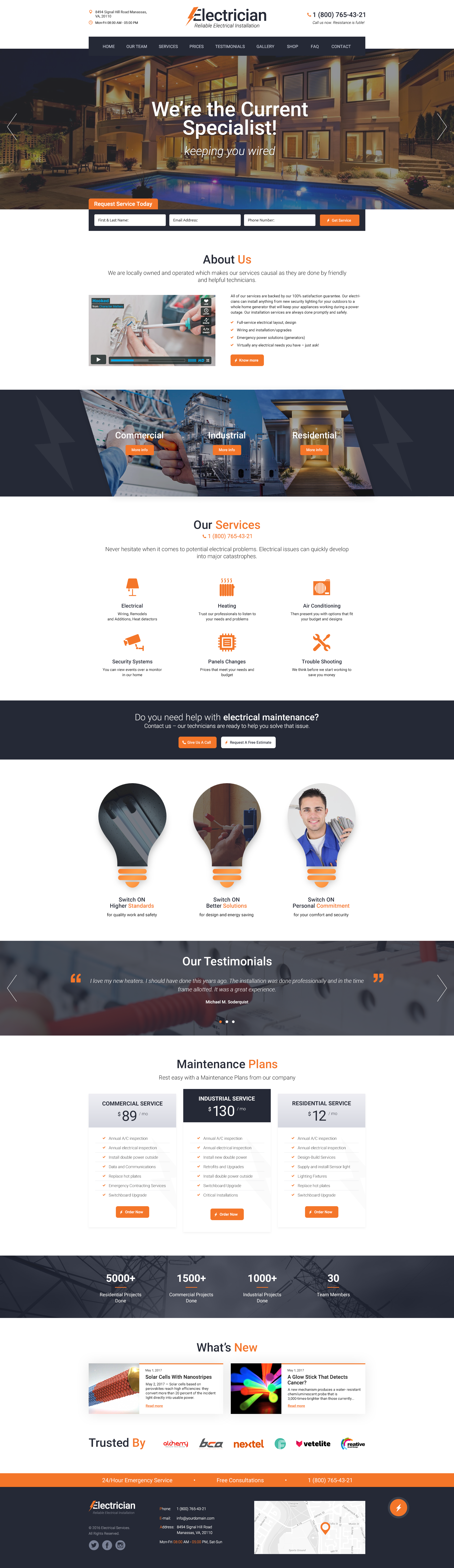 5 Best Electricity Services WordPress Theme That You Should Know! | SmartDataSoft