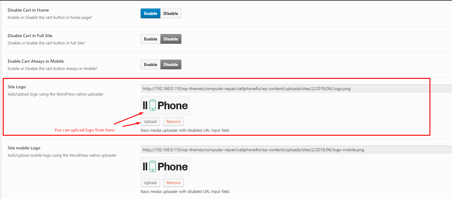 Changing Header Logo | SmartDataSoft