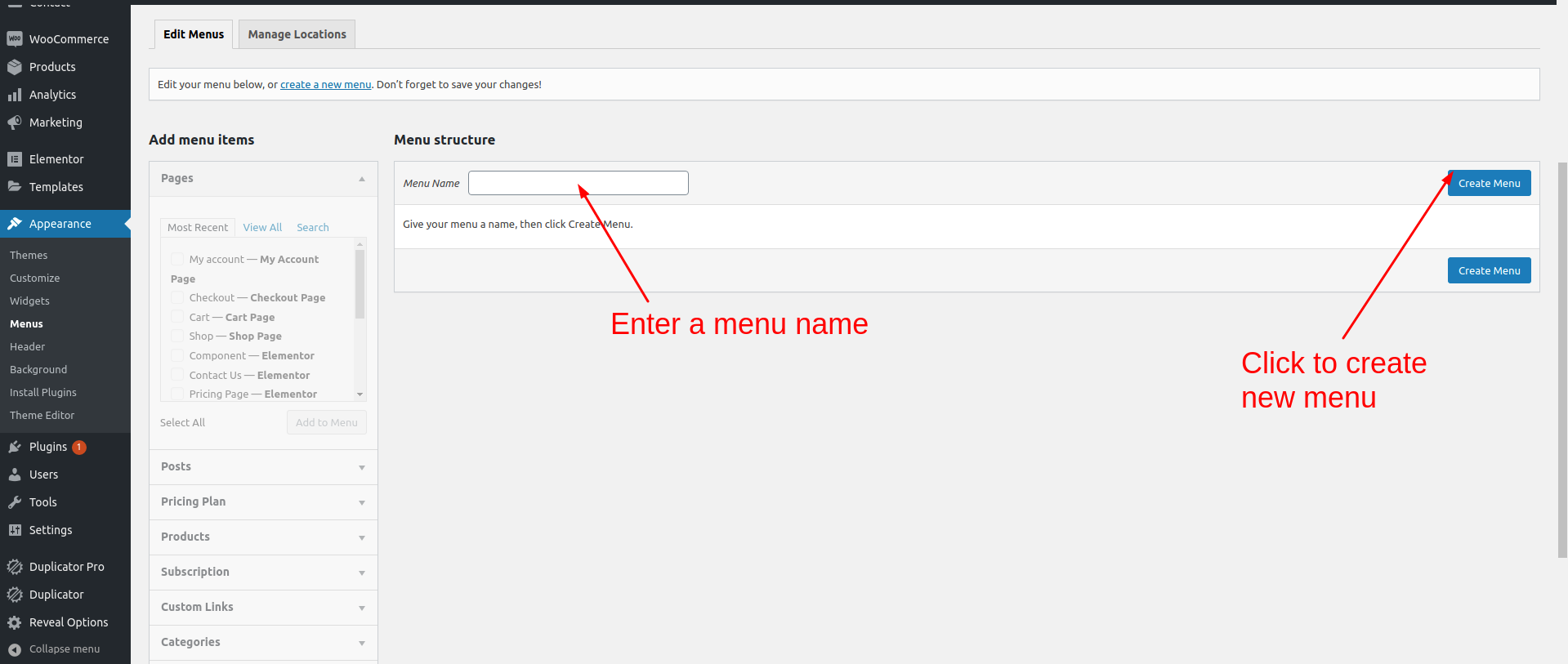 Creating Menu - SmartDataSoft