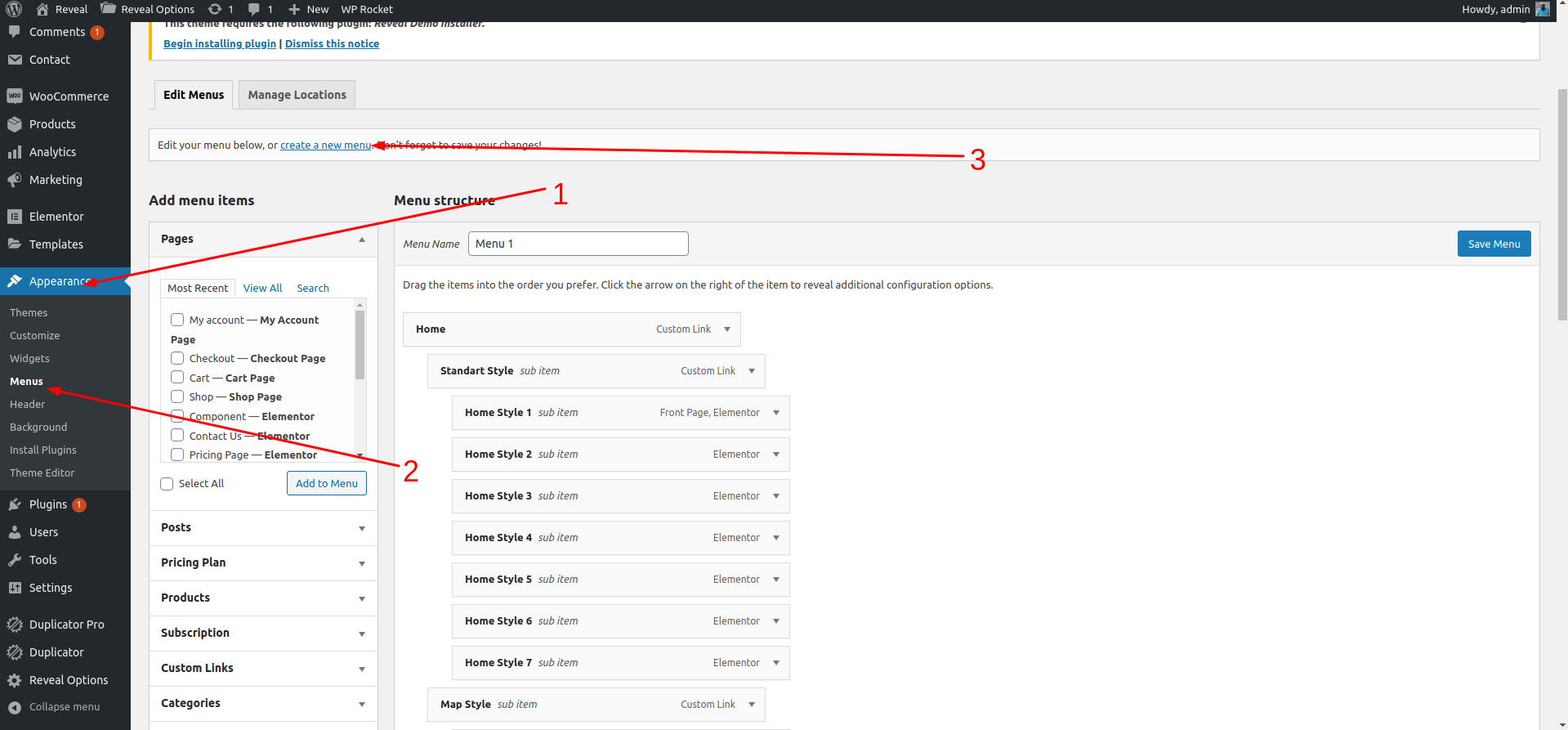 Creating Menu - SmartDataSoft