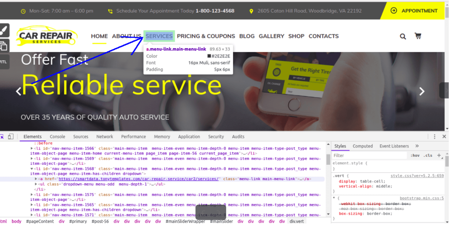 How to modify element styles of your theme - SmartDataSoft