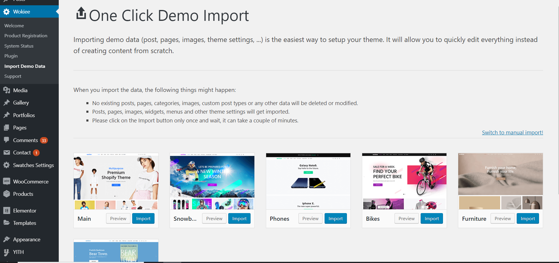 Import demo data | SmartDataSoft