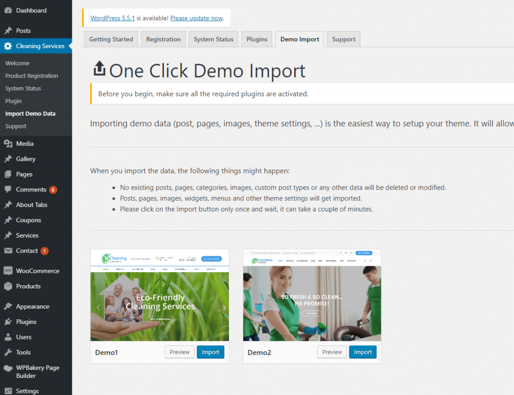 Import demo data | SmartDataSoft