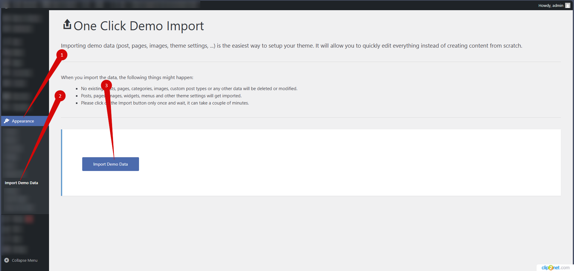 Import Demo Data - SmartDataSoft