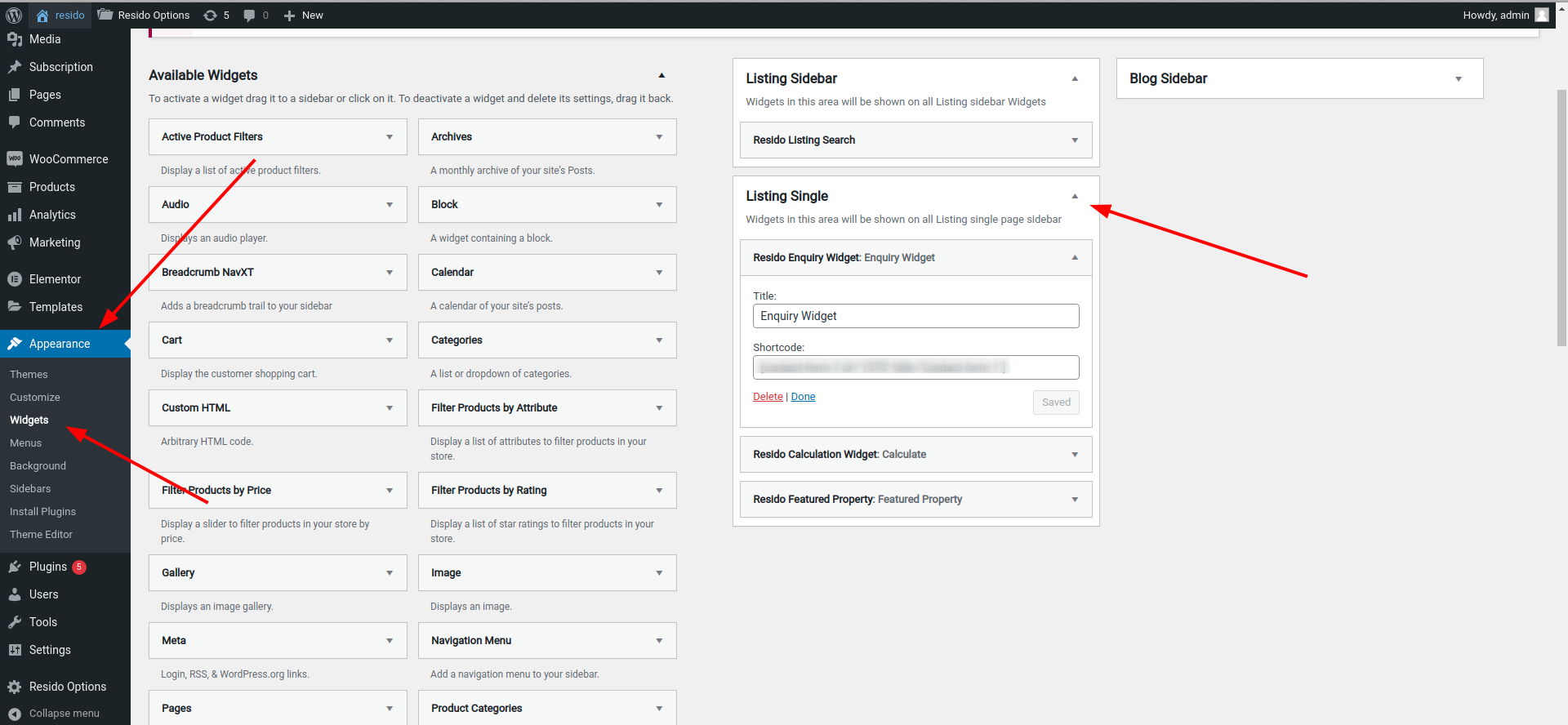 Resido Enquiry Widget - SmartDataSoft
