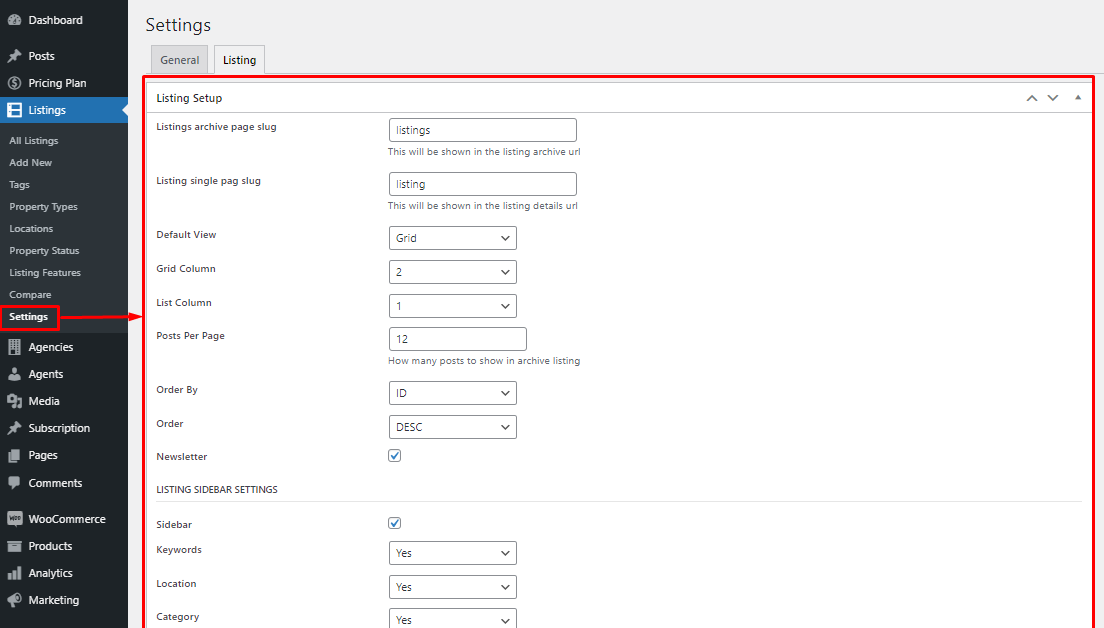 Settings - SmartDataSoft