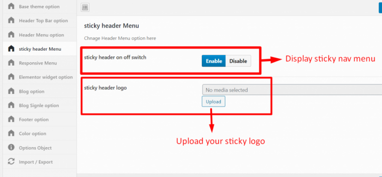 Sticky Header Menu - SmartDataSoft
