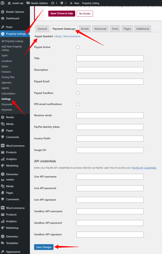 Payment Settings - SmartDataSoft