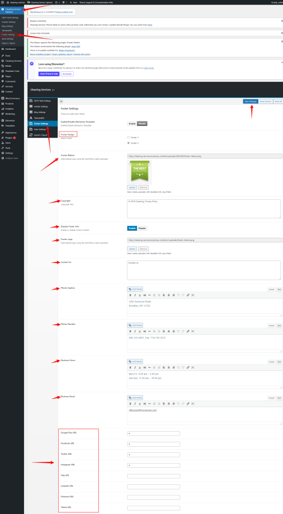 How do i edit the footer - SmartDataSoft
